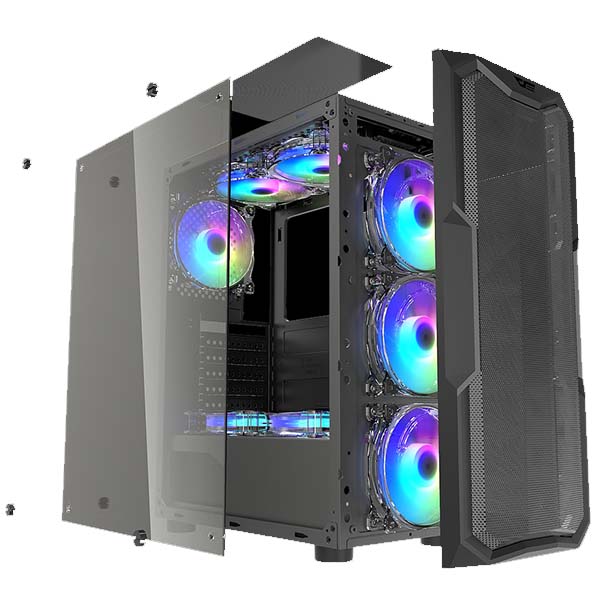 PC Case Darkflash Aquarius (Mesh) - Toko Komputer Surabaya, Rakit PC Gaming