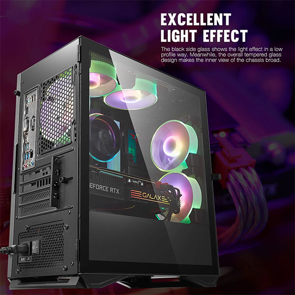 PC Case Darkflash DLM22 Black - Toko Komputer Surabaya, Rakit PC Gaming