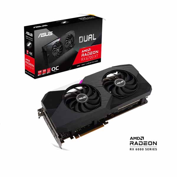 VGA ASUS Dual Radeon RX 6700 XT OC 12G 12GB GDDR6 - Toko Komputer ...