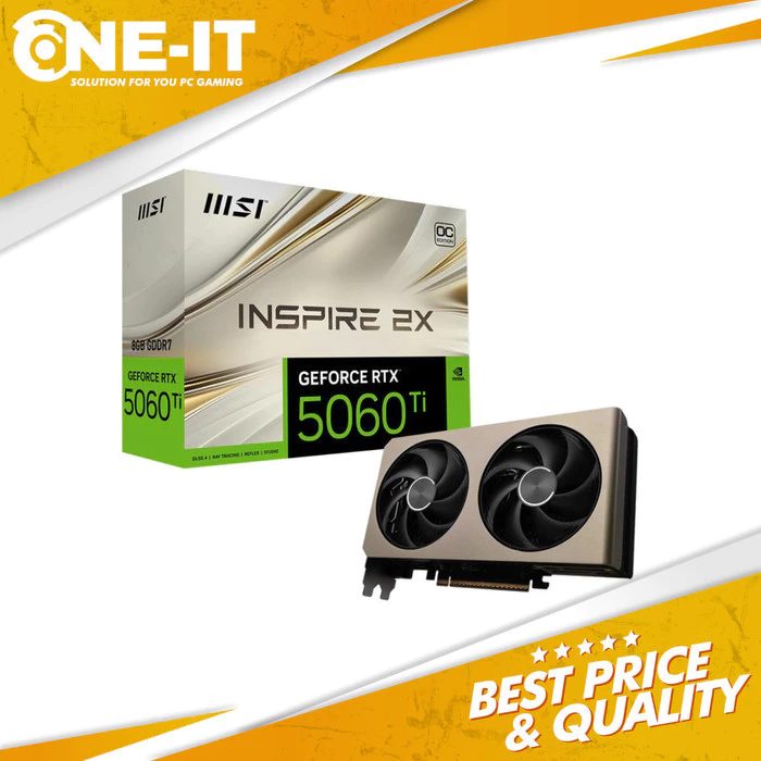 VGA MSI GEFORCE RTX 5060 TI INSPIRE 2X OC 8GB GDDR7 8G - Toko Komputer ...